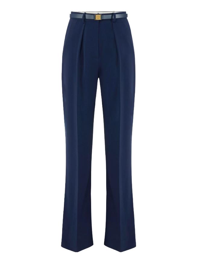 ELISABETTA FRANCHI Elisabetta Franchi Belted Wide-Leg Trousers
